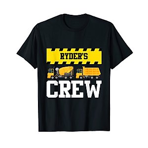 Ryder Construction Crew Custom Dumptruck Dump Truck T-Shirt
