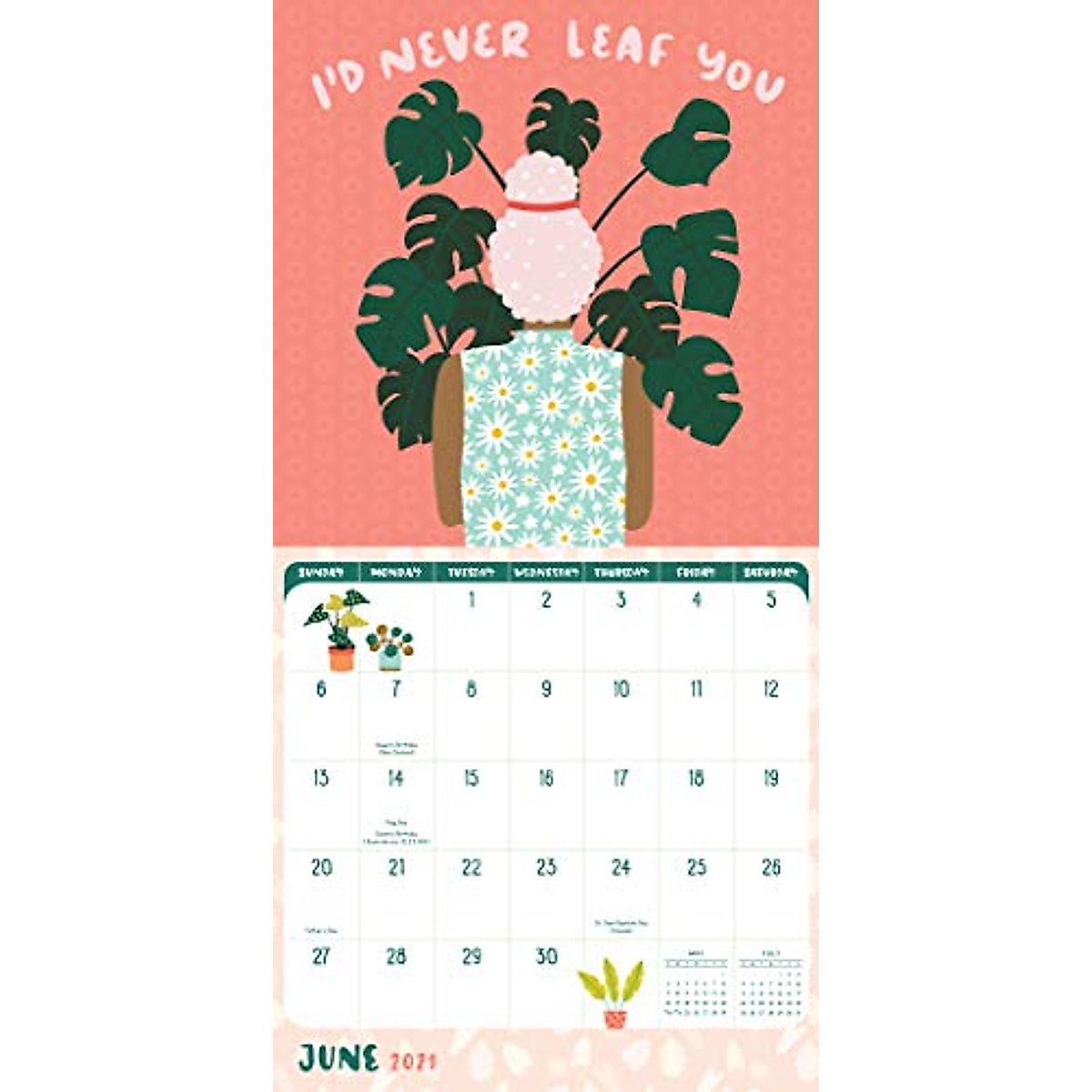 Crazy Plant Lady Mini Wall Calendar 2021