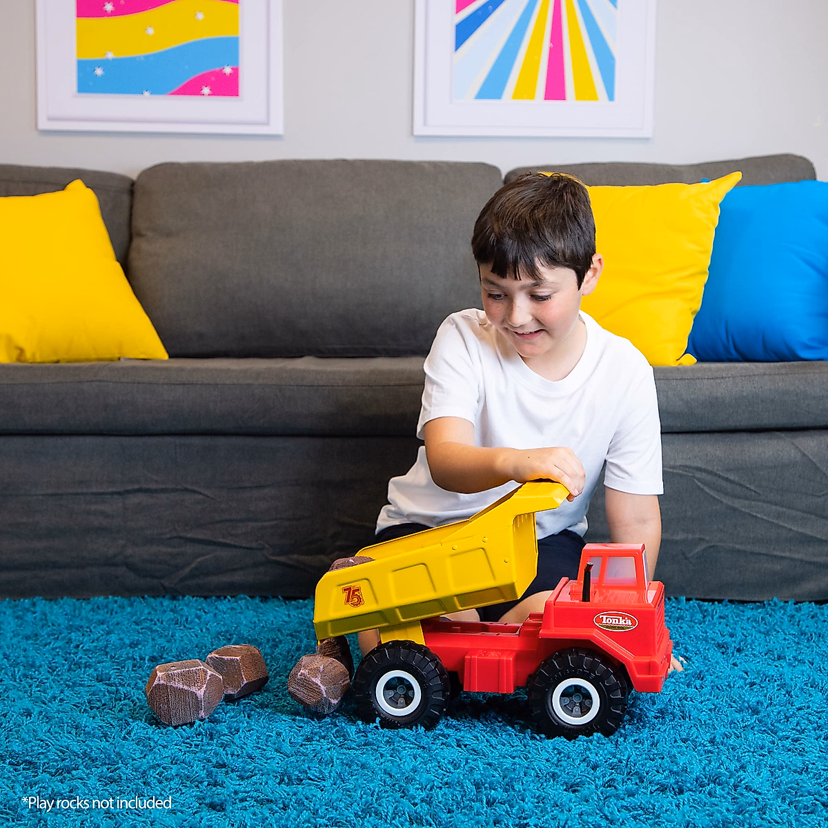 Tonka - Steel Classics, Commemorative 1968 Mighty Dump Truck, 75th Anniversary - Amazon Exclusive - Frustration-Free Packaging (FFP), Unisex Children