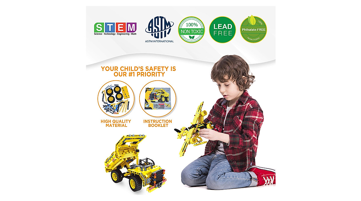 Oakkart STEM Building Sets for Boys 8-12 | Creative Construction Toys