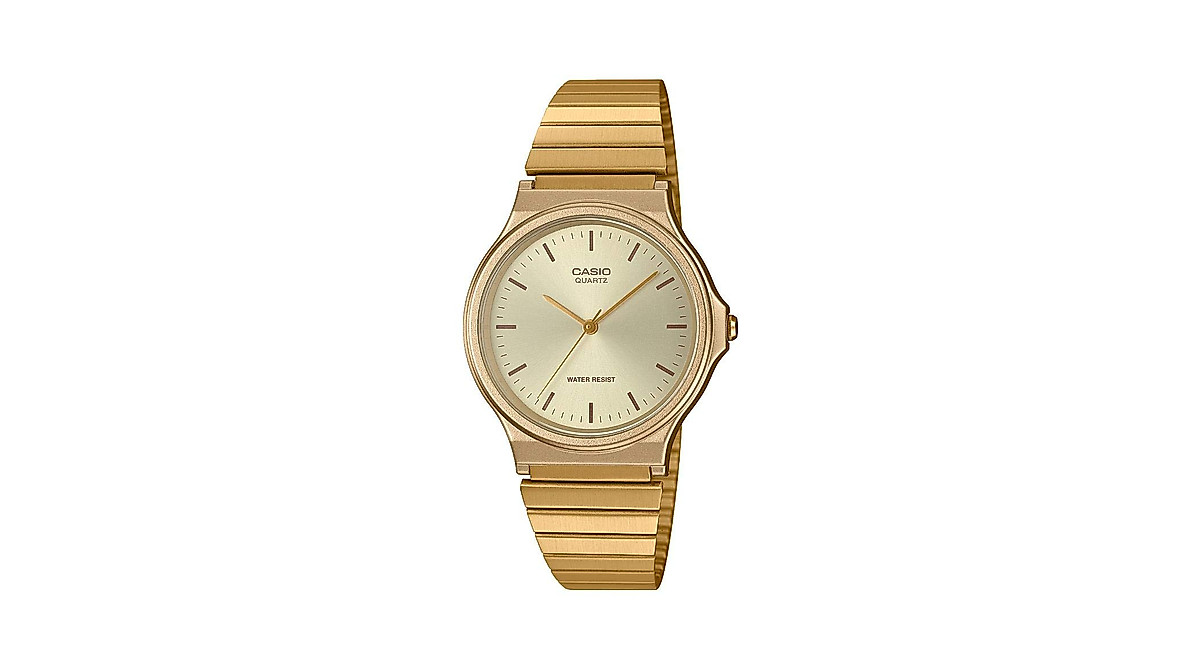 Casio Gold Analog Watch - Stylish & Water Resistant