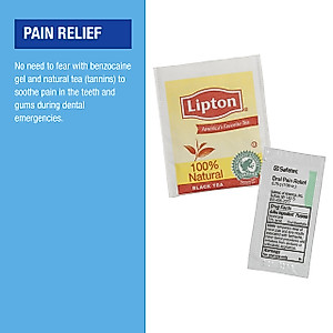 Adventure Medical Kits Dental Medic Kit - Travel Dental Kit for Emergency Tooth Care - Includes Orasol Gel, Tural Tea, Temporary Cavity Filling & More