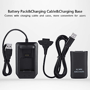 Rechargeable Battery Pack, 5.6 * 3.5 * 1.7cm/2.2 * 1.4 * 0.7inch USB 4800mAh Battery Pack Controller Charging Package , for 360