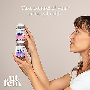 UT-Fem Solution - Fast-Acting Urinary Tract Flush for Women, Proactive UTI Support, Promotes Cleansing & Comfort, Clinical-Strength D-Mannose, Cranberry, and Natural Ingredients - 60 Vegan Capsules