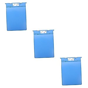 Ciieeo 3pcs Case Folder Pencils for Plastic Paper Holder Office File Folders Hanging Organizer Filing Box Hanging File Folders Plastic Writing Board Exam Paper Base Clip Boards