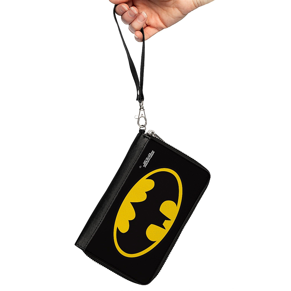 Buckle-Down Women's PU Zip Around Wallet Rectangle-Batman, 7.5"x4.5"