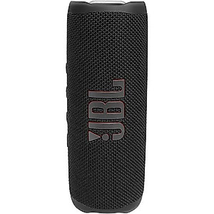 Boomp's JBL Flip 6 Bluetooth Speaker Kit: Portable Wireless, Powerful Rich Sound & Deep Bass, IP67 Rated Waterproof Speaker, with Silicone Protective Case & USB Type-C Wire - Black