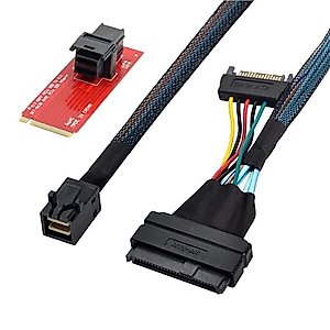 chenyang SFF-8643 to U.2 SFF-8639 Cable with SFF-8643 to NGFF Adapter for Mainboard U.2 SSD 750 P3600 P3700