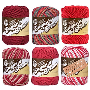 Lily Sugar 'n Cream Yarn - 100% Cotton - Assortment (Red Barn)
