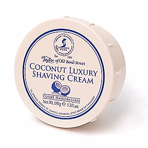 Taylor of Old Bond Street Shaving Cream Bowl, Coconut, 5.3 Ounce 01016