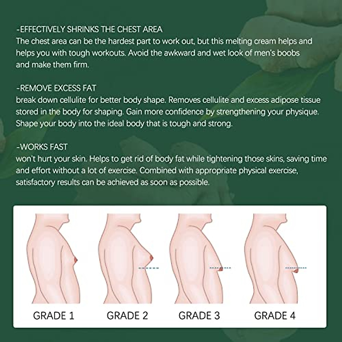 Line Correcting Booster Gynecomastia Firming Breast Firming Down Cellulite For A Better Physique Make Them Firmer Face Wash Mens