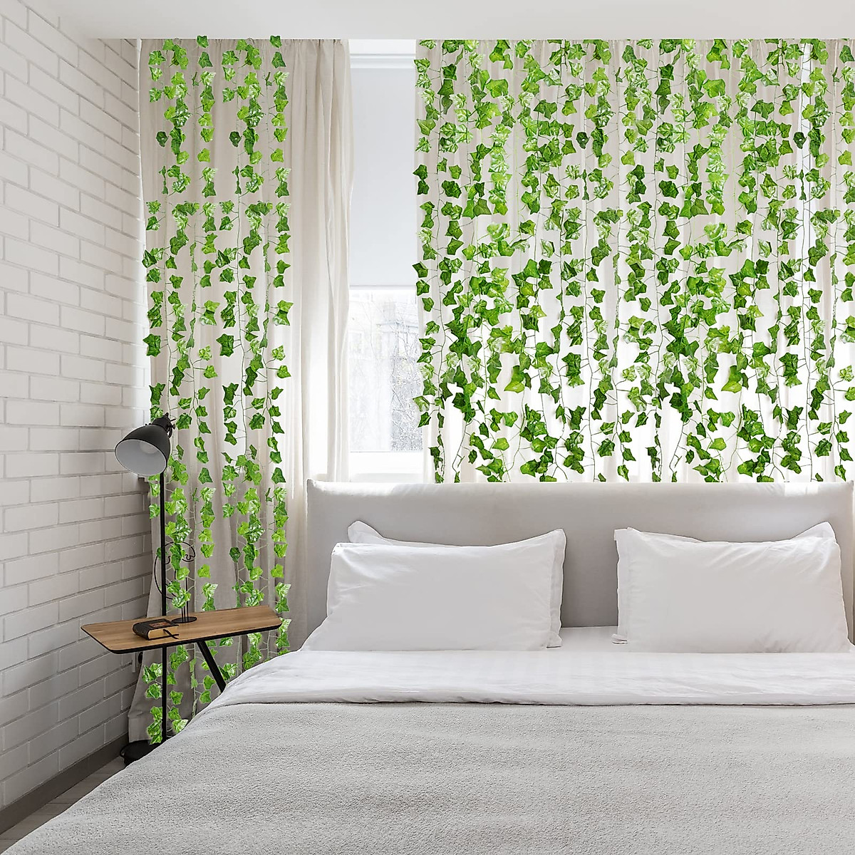 joyhalo 24 Pack 176Ft Fake Vines for Room Decor, Ivy Leaves Garland Greenery for Bedroom Decor, Aesthetic Hanging Vines for Wall Decor