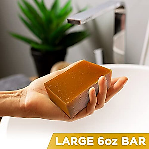 iHeart Fresh and Fragrant Citrus Lavender Soap Bar - Long Lasting Rich Creamy Lather - Face & Body Wash for Men and Women - Large 6 Ounce