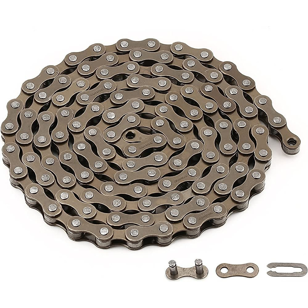 Bike Chain Master Link Single Speed Bike 1/2X1/8 Bike Chain Link Connectors Suitable with All Single Speed Bike BMX Bike Fixie Bike and Some Mountain Bikes for Men Single Speed 5 Units Pack