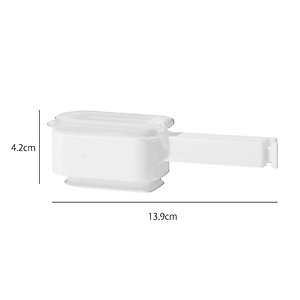 2pcs Pouring Clips Food Sealing Chip Bag Clip with Lid, Food Storage Clips with Pour Spout for Flour Coffee Cereal Whipping Cream Sealing Package(Large)