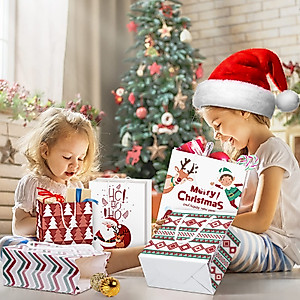 DeckTheHalls 10Pcs White Kraft Paper Bags with Handles Bulk, Gift Bags, Party Favor Gifts Wraps, Craft Shopping Retail Birthday Party Favors Wedding Sacks, Business