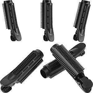 6 Pieces Natural Fluffy Hair Clip Volumizing Hair Root Clip Naturally Fluffy Clamp Rollers Hair Styling Tools for Women Girls (Black)