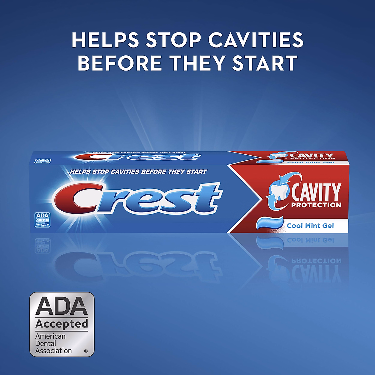 Crest Cavity Protection Toothpaste Gel, Cool Mint, 8.2 oz