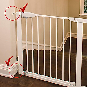 Extra Long Threaded Spindle Rods 8MM for Pressure Mounted Baby Gates, Installation Adapter 8 mm Screws Kit, Walk Thru Child & Pet Gate Accessories Replacement Bolts Wall Mount, Hardware Box 4 Pack M8