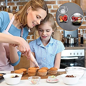 400 Cupcake Containers Plastic Disposable - Plastic Individual Cupcake Holders Single Clear Cupcake Case Boxes Stackable Muffin Pods High Dome with Lids for Parties Cake Muffin Fruit