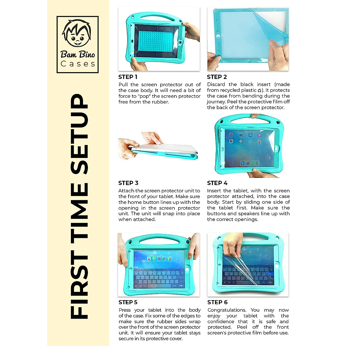 Bam Bino Space Suit - iPad 11 Pro Case, iPad Pro 11 Case for Kids, iPad Air 10.9 Case, iPad Air 5/ 4 Case, 2022 iPad Pro Case, iPad Air 4th Generation Case Kids, iPad Case Pencil Holder