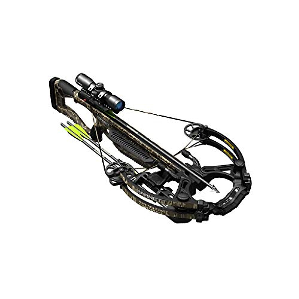 Barnett Whitetail Hunter Crossbow, with 4x32mm Multi-Reticle Scope, 2 Arrows, Lightweight Quiver, STR without Crank Device