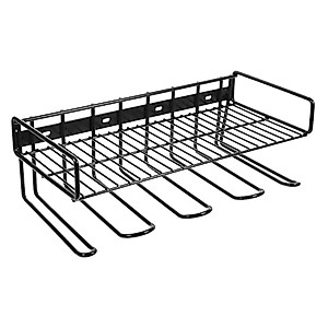 BUGUUYO Tool Storage Box Corner Tool Storage Rack Storage Shelf for House Wall Storage Rack Power Tool Organizer Accessories Power Tool Wall Organizer Tool Shelf Tools Organizer Black Iron