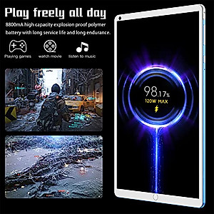 Tablet Android 5.1 Operating System 8.0-inch HD Display Quad Core Processor 1GB RAM and 16GB ROM TF Expansion Support Built-in WiFi Bluetooth GPS Tablet