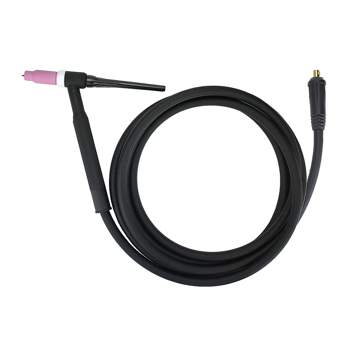 17 Series - 150 Amp - Air Cooled - TIG Torch - 12.5 feet 1-Piece Cable - INLINE Gas Dinse 10-25 Connector - (Welders with Gas Solenoid)