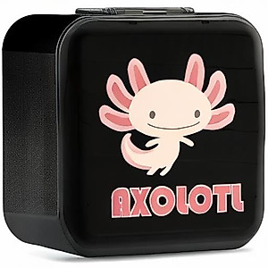 Cute Axolotls Game Card Case Shockproof Storage Box Carrying Case with 12 Slots Card for Switch