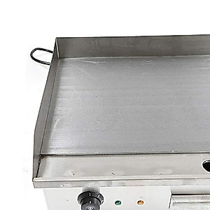 Commercial Electric Griddle, 4400W Countertop Flat Top Grill Dual Control Heavy Duty Stainless Steel Teppanyaki Griddle with Adjustable Temp Control 122°F-572°F 28.6"x15.7"