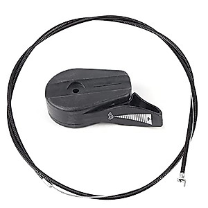 Hyuduo Universal 65 Throttle Cable Switch Control Replacement Kit for Garden Lawnmowers (Black)