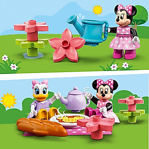LEGO DUPLO Disney Minnie’s House and Café 10942 Dollhouse Building Toy for Kids, Boys and Girls, with Minnie Mouse and Daisy Duck (91 Pieces)