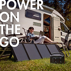 Tenergy Solar Generator Bundle w/ 60W Portable Solar Panel and 300wh Portable Power Station Bundle, for Renewable Energy Solar Power Generator, Emergency Backup Power, Outdoor Camping, RV Campervans