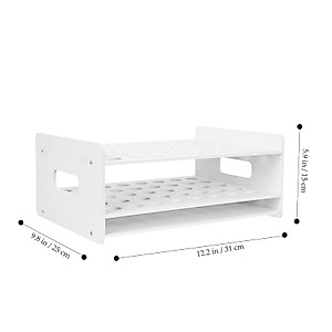 DOITOOL Wooden Paint Organizer and Paint Brush Holder, for 40 Bottles or Brushes - Paint Holder for Acrylic Painting, Paint Rack for Miniature Paint Set, Acrylic Paint Storage, Craft Paint Organizer