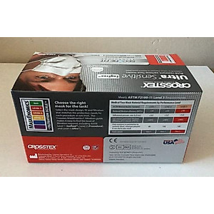 Blue Mask Crosstex International GCFCX Crosstex Fluid Resist Masks Anti-Fog 40/Bx