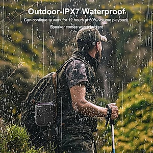 Kinglucky Bluetooth Speaker, Portable Wireless Bluetooth Speaker, 25 Watts, Loud Stereo, Strong Bass, IPX7 Waterproof Shower Speaker, Loud Bluetooth Speaker for Home/Party/Outdoor/Beach