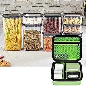 ALKOO Case Compatible with NIIMBOT B21 Label Maker Wireless Thermal Label Printer, Holder for Inkless Label Maker & Labeling Tapes Refills, with Mesh Pocket for Cable Accessories