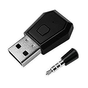KenSera Wireless Adapter, Mini USB BT 4.0 Adapter Dongle Receiver Transmitter with Wireless Microphone for Playstation 4 Controller PS4 Wireless Headset