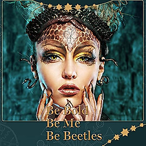 Beetles 20Pcs Gel Nail Polish Kit with Base Gel Top Coat- Lucky Tarot Collection White Black Nude Grey Glitters Gel Polish Golden Journey Nail Art Green Nails UV Manicure Gifts for Women