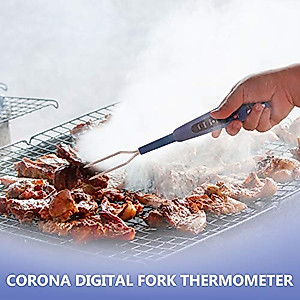 Corona Digital Meat Thermometer Instant Read That’s Easy to Use - Meat Thermometer Fork Fast and Accurate