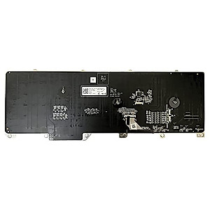 ZAHARA Per-Key RGB Keyboard Backlit US White 17.3" Replacement for Dell Alienware Area 51M Area-51M 9th Gen Intel Core i9-9900K i7-9700K Gaming Laptop 07NF7F 7NF7F