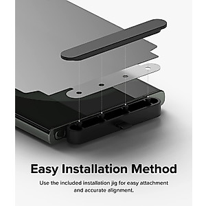 Ringke Privacy Dual Easy Wing [Anti-spy] Compatible with Samsung Galaxy S23 Ultra Privacy Screen Protector 5G, Self-Healing Properties Anti-Fingerprint Coating Film with Easy Application Kit