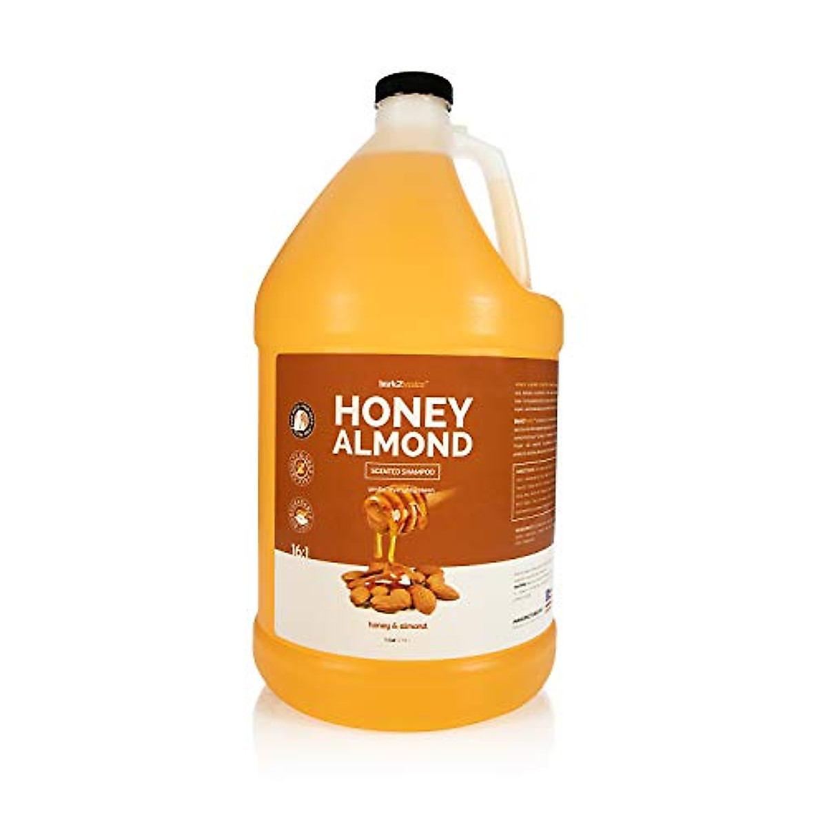 Bark 2 Basics Honey & Almond Dog Shampoo, 1 Gallon | Unique Herbal Blend, Finest Natural Ingredients, Handcrafted, Protects and Repairs the Skin and Coat