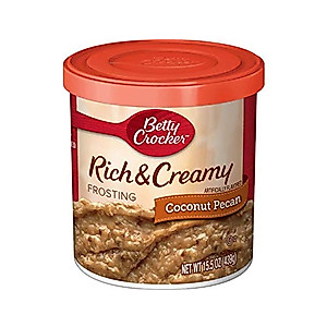 Betty Crocker Super Moist German Chocolate Cake Mix and Coconut Pecan Frosting Bundle (4 Pack)