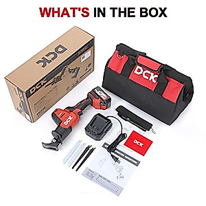 DCK Brushless Reciprocating Saw, 20V MAX Cordless Reciprocating Saw, 0-3000 SPM Variable Speeds, with 4.0Ah Battery & 2A Charger, LED Light, One Hand Saw Kit, 4 Blades Saw for Wood/Metal/PVC