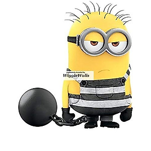 5 Inch Phil Minion Wall Decal Sticker Removable Peel Self Stick Adhesive Vinyl Decorative Art Kids Room Home Decor Children 5 by 5 1/2 Inch