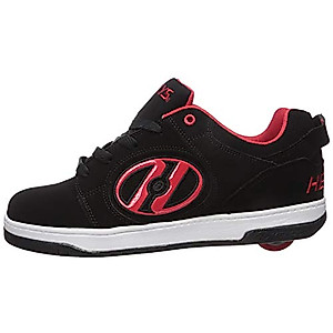 Heelys Men's Voyager Tennis Shoe, Black/Red, 12 M US