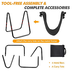 Tangkula Firewood Rack Holder with Canvas Carrier, Firewood Logs Stacker Basket for Indoor or Outdoor Use, Storage Stacker with Heavy-Duty Metal Frame, Kindling Wood Stove Accessories w/Handle