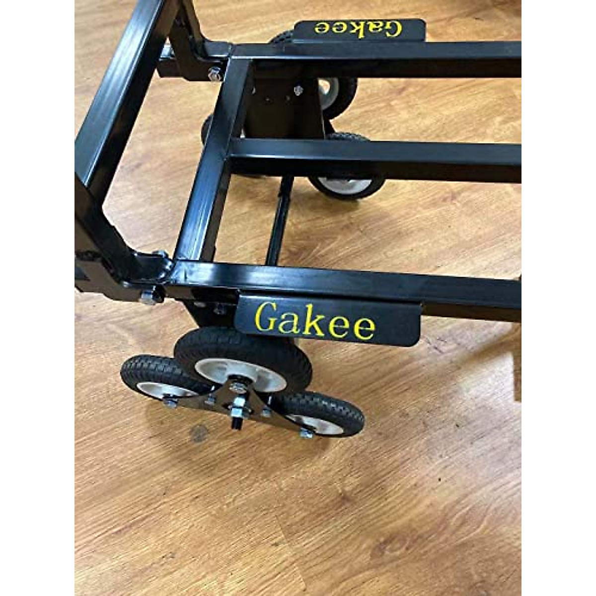 Gakee Stair Climber Cart 460LBS Capacity, Stair Climbing Cart with 6 Wheels Height Adjustable Handle Heavy Duty Foldable Hand Cart for Stairs (460 LBS)